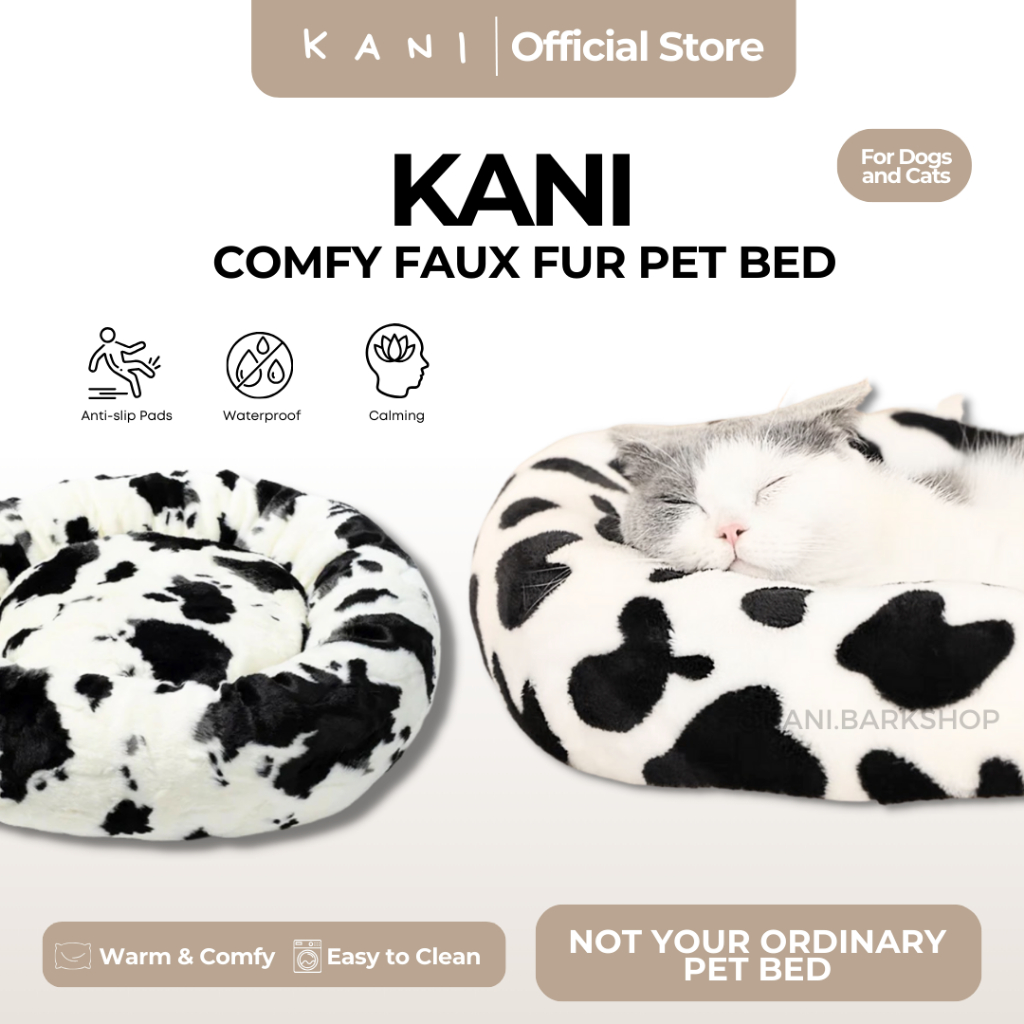 Kani Faux Fur Pet Bed Dog Bed Cat Bed dog sleeping bed Warm Soft bed ...