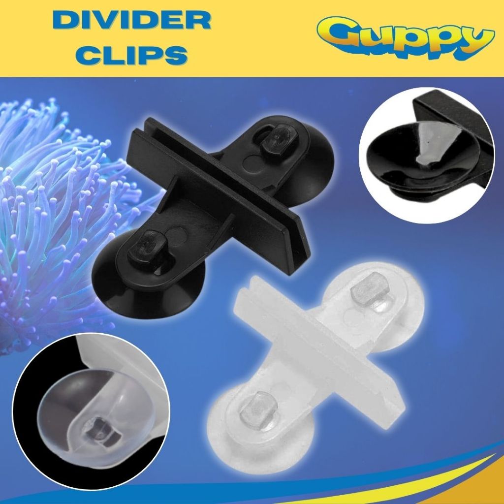 1 Pair Plastic Divider Clips For Aquarium Fish Tank Separators With ...