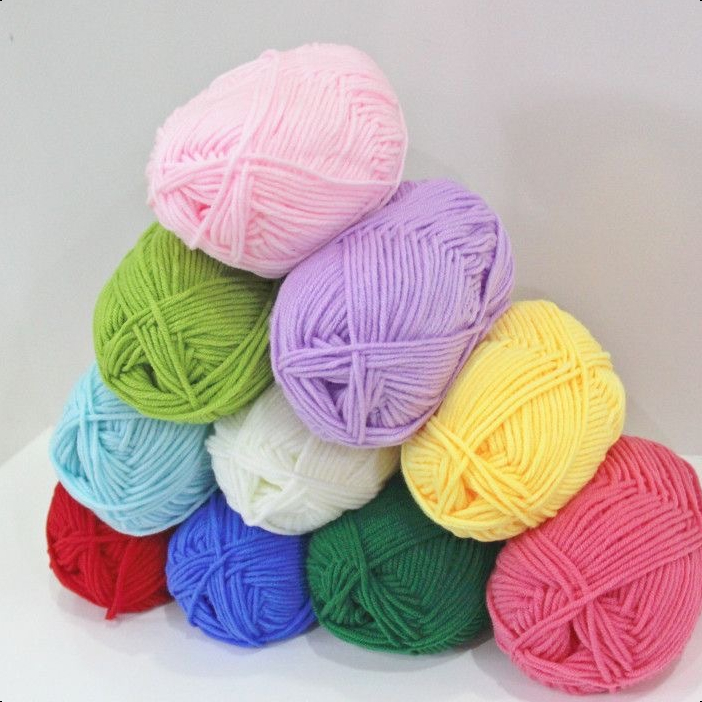 Smooth Fiber Knitting Wool Crochet Cotton Hand KnitteDiy Woven Slippers ...