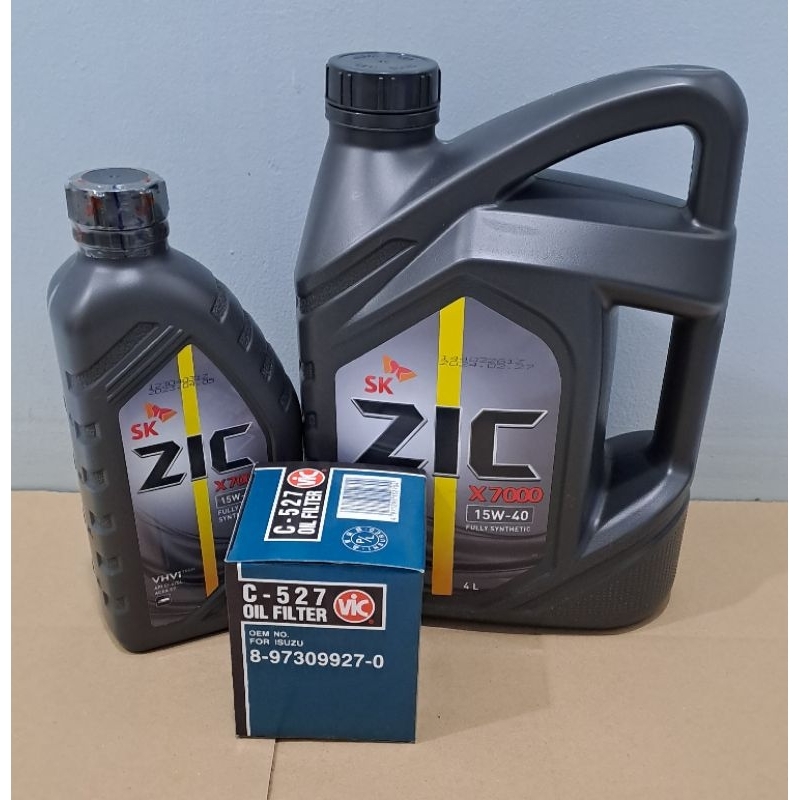 ZIC 15w40 Diesel 5-liters with Vic C-527 oil filter | Shopee Philippines