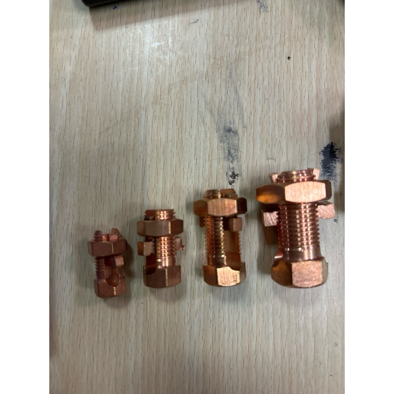 SOLDERLESS CONNECTOR split bolt #8 #6 #4 #2 1/0 2/0 3/0 | Shopee ...