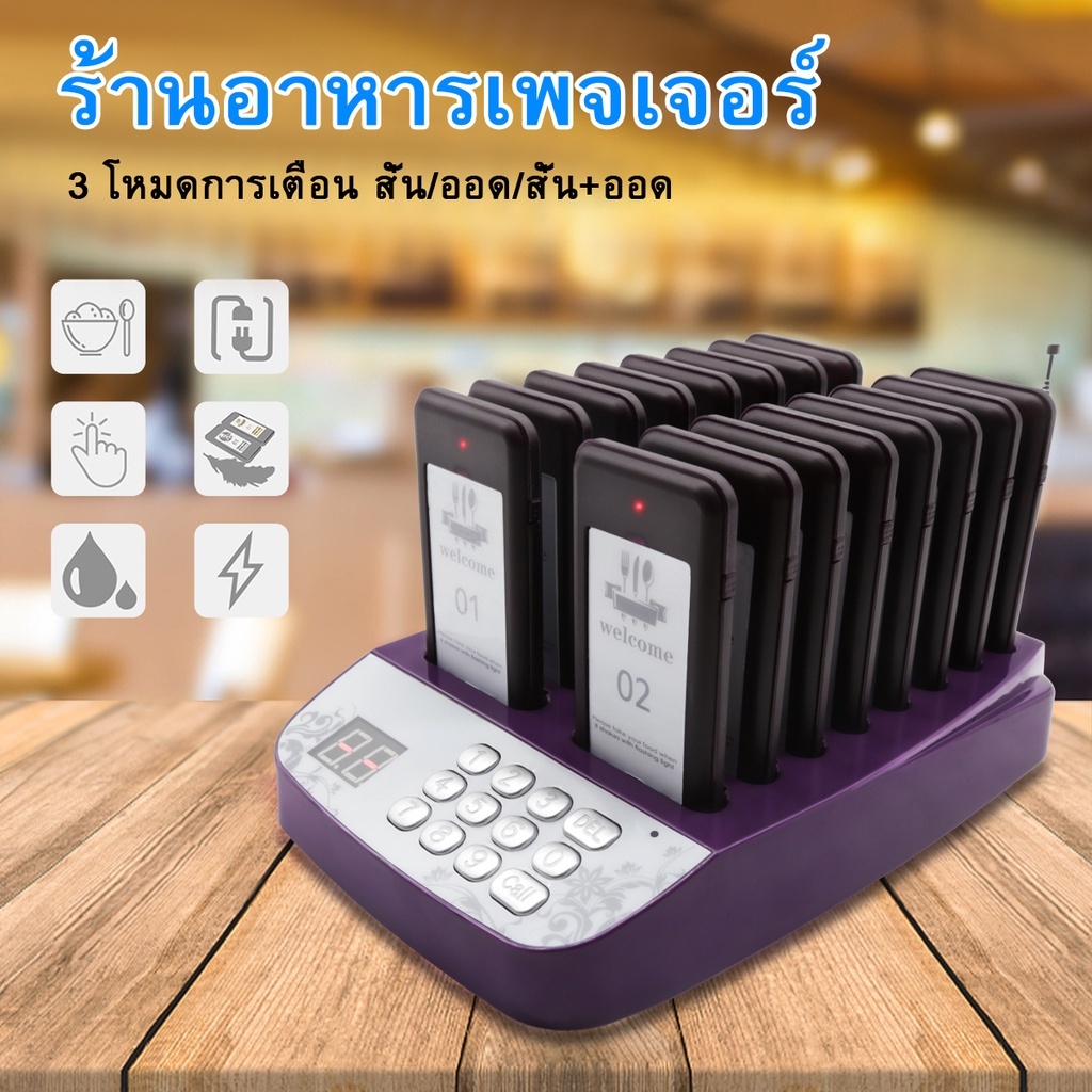 Chunhee Restaurant Queue Number Calling System Table Buzzer Order ...