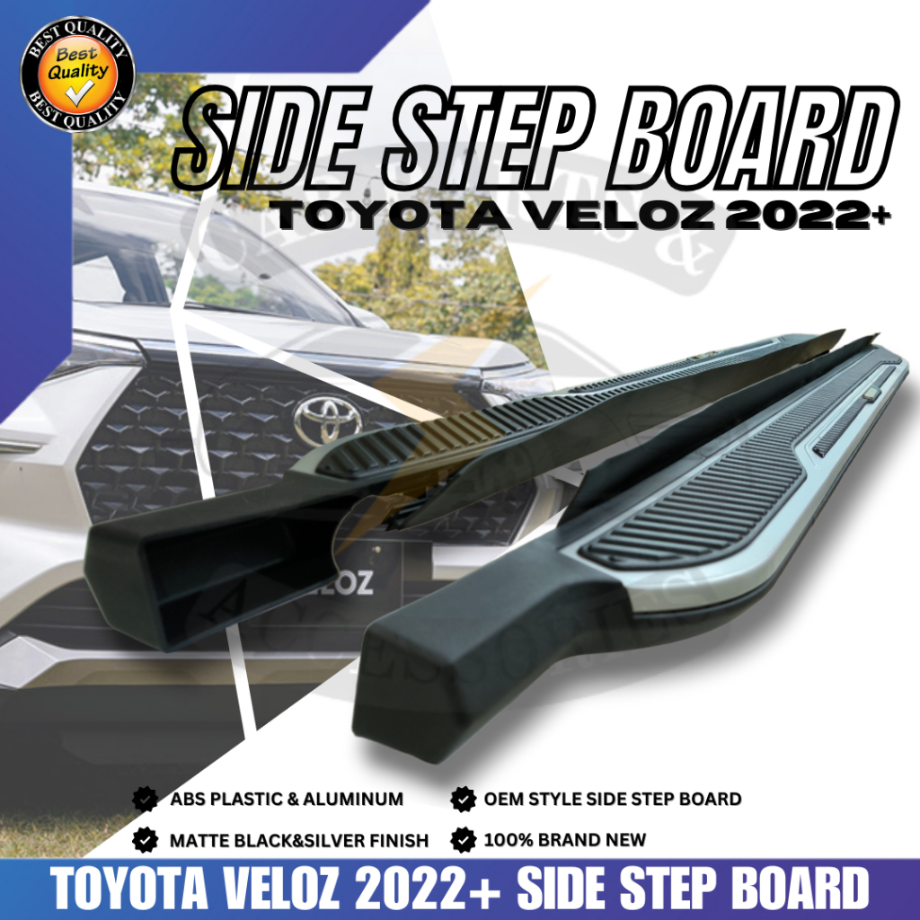 CPA TOYOTA VELOZ 2022+ SIDE STEP BOARD (11265) | Shopee Philippines