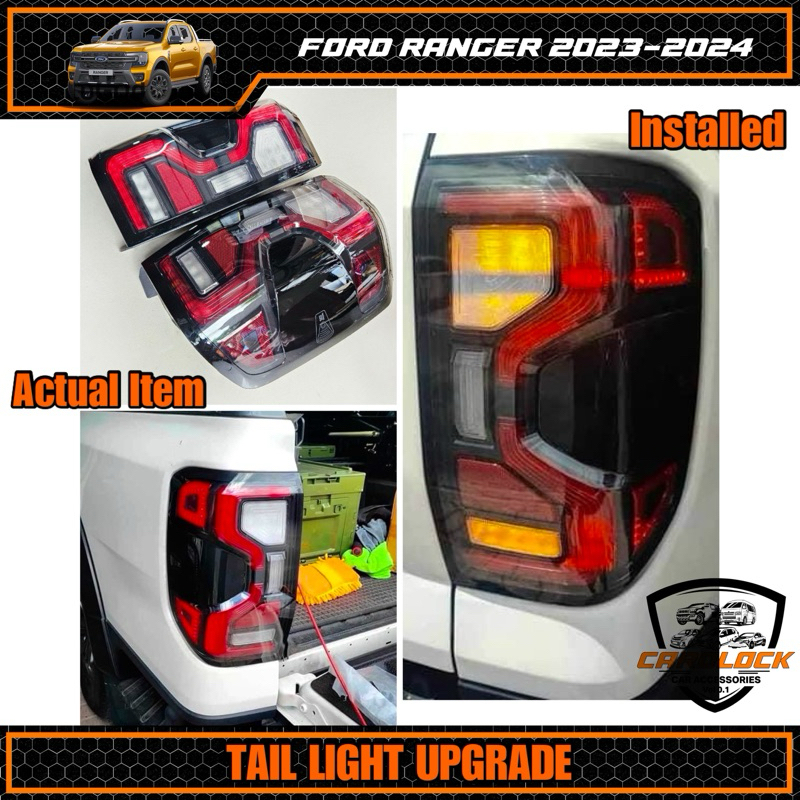Ford Ranger Wildtrak 2023 - 2025 LED Tail Light Upgrade Raptor Design ...