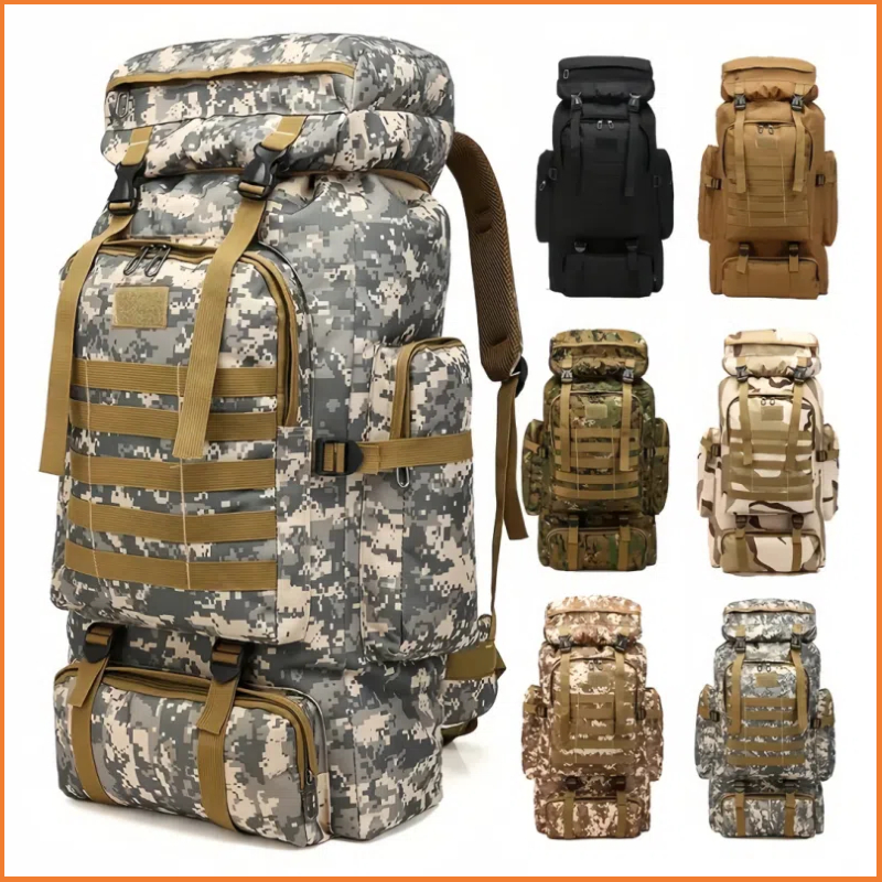 100L Hiking Bag Men's Backpack Waterproof Bagpack Camping Hiking ...