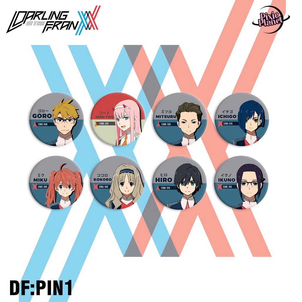 DARLING IN THE FRANXX BUTTON PIN (DF:PIN1) | Shopee Philippines