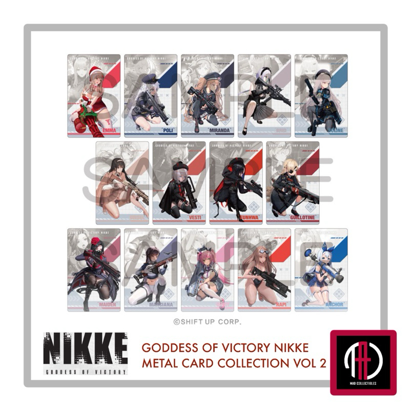 Goddess of Victory: Nikke Gun Girl Metal Card Collection Vol. 2 10 Pack Box | Shopee Philippines