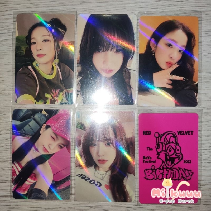 Red Velvet Birthday Makestar Official POB Photocard | Shopee Philippines