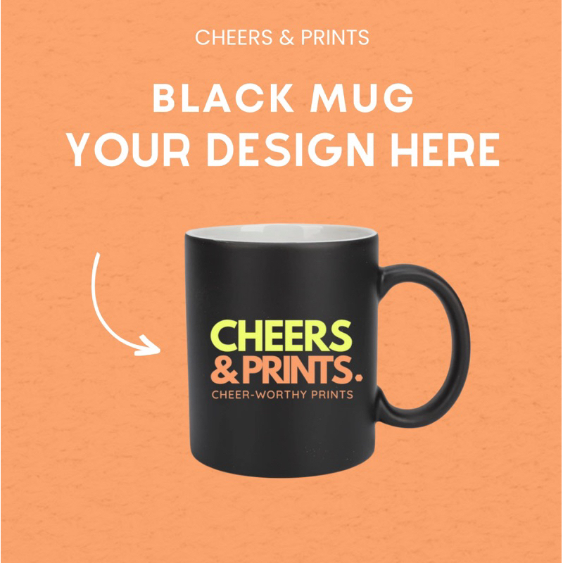 Customized Black Mug | Personalized Your Own Coffee Mug for Gift or ...