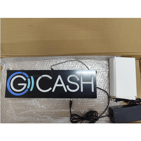 gCASH Polyethylene Board Neon Light Signage 14*4.5*2 Inches. GCASH NEON ...