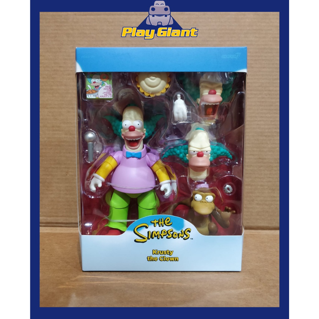 Super7 The Simpsons Ultimates Krusty the Clown 7inch Action Figure ...