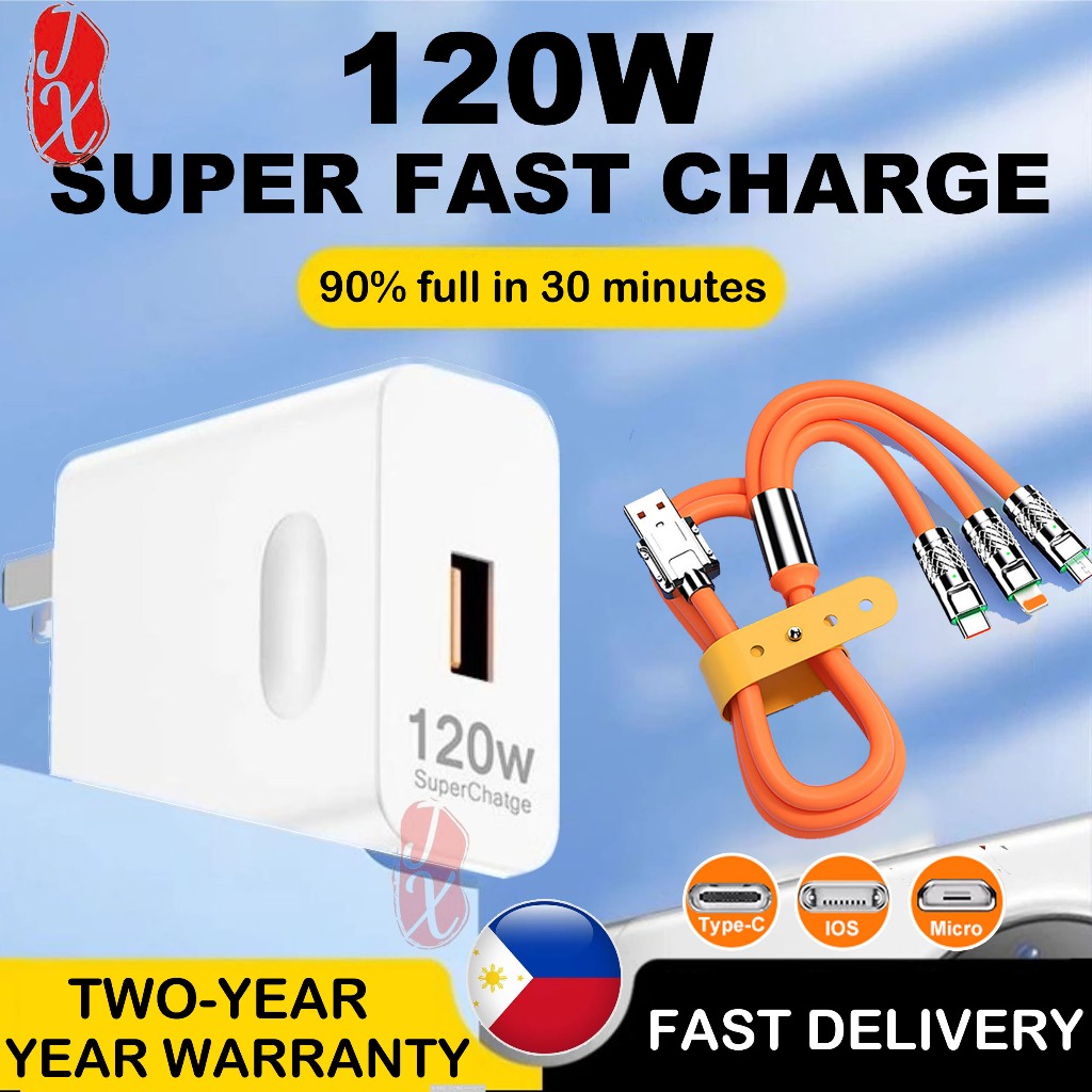 120W USB Adapter +CABLE Charger Set Charger For Mobile Phone Charger ...