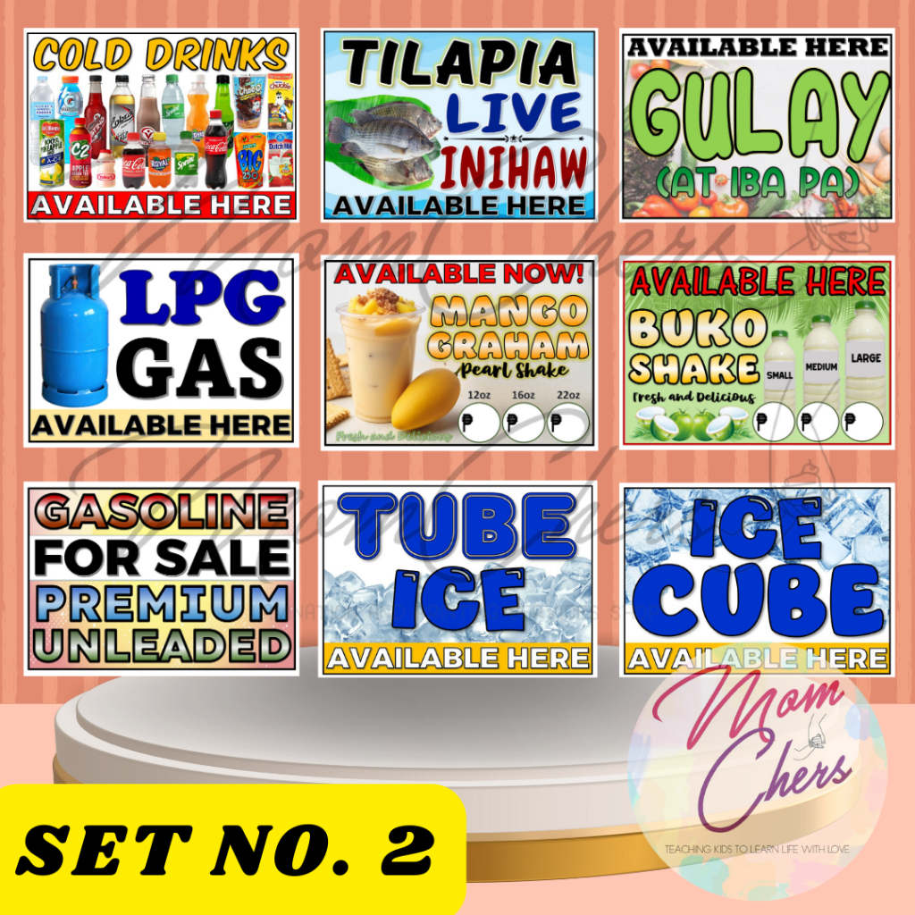 Laminated Signages for Grocery Sari-Sari Store Shop Market | Shopee ...