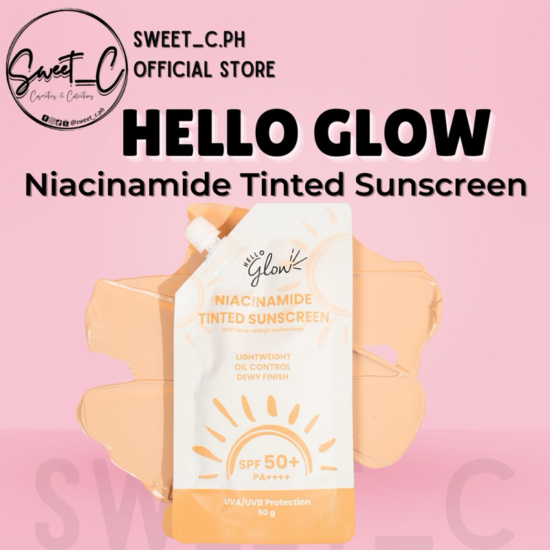 Hello Glow Niacinamide Tinted Sunscreen Spf 50+( 50g) | Shopee Philippines