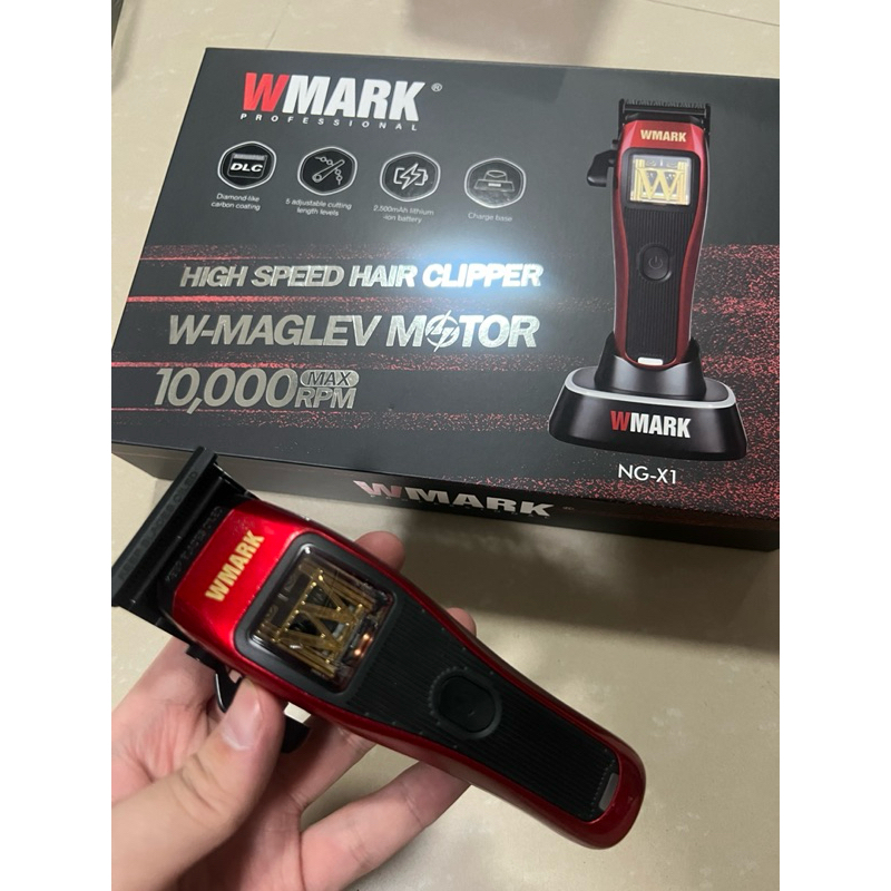 Wmark X1 hair clipper w-maglev motor (2 extra cover) | Shopee Philippines