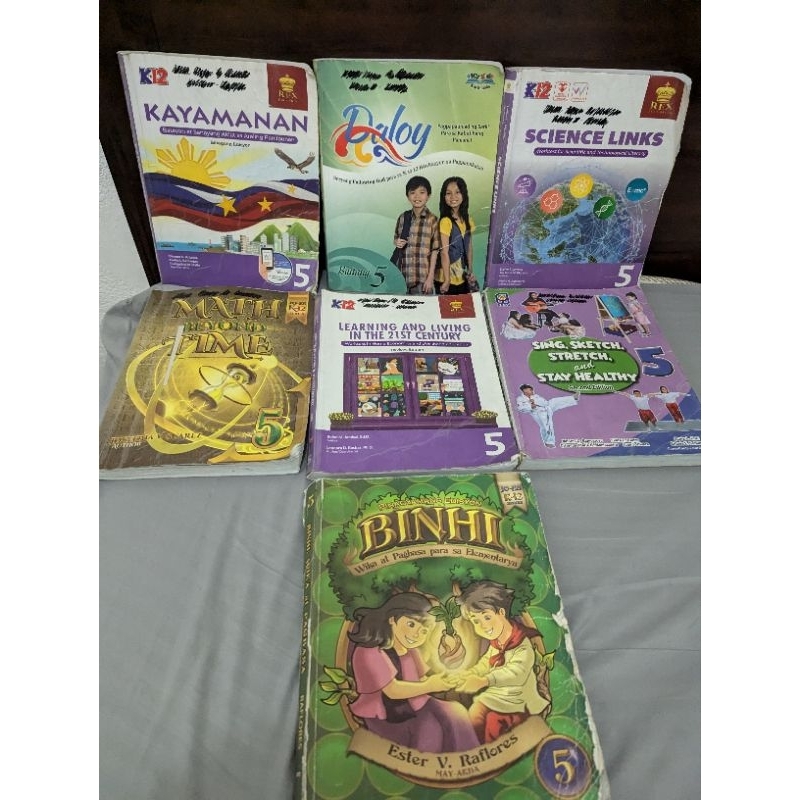 Grade 5 books Set G (Used) | Shopee Philippines
