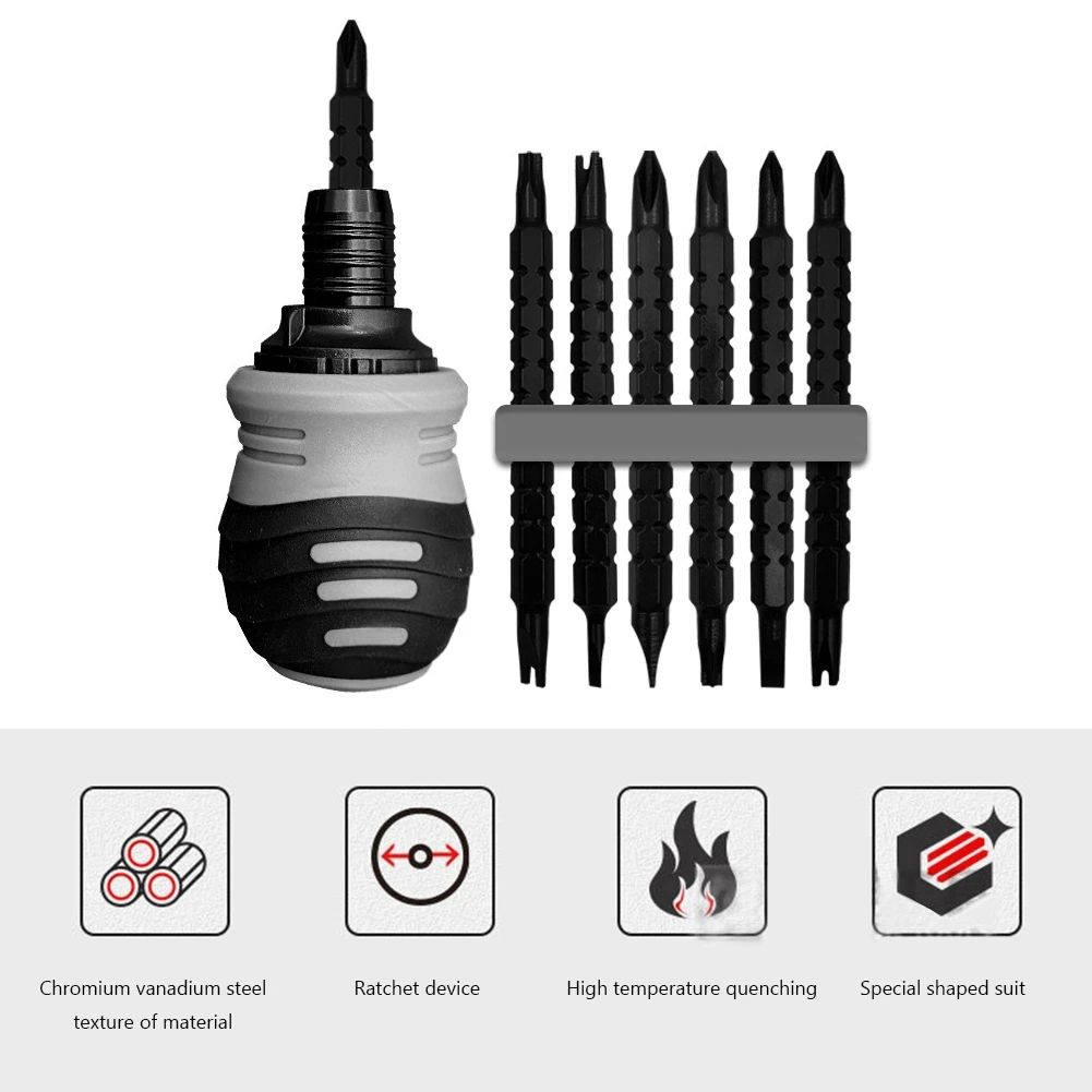 KST 13 in 1 Ratchet Screwdriver Set Mini Hand Tool Cross Groove Drill ...