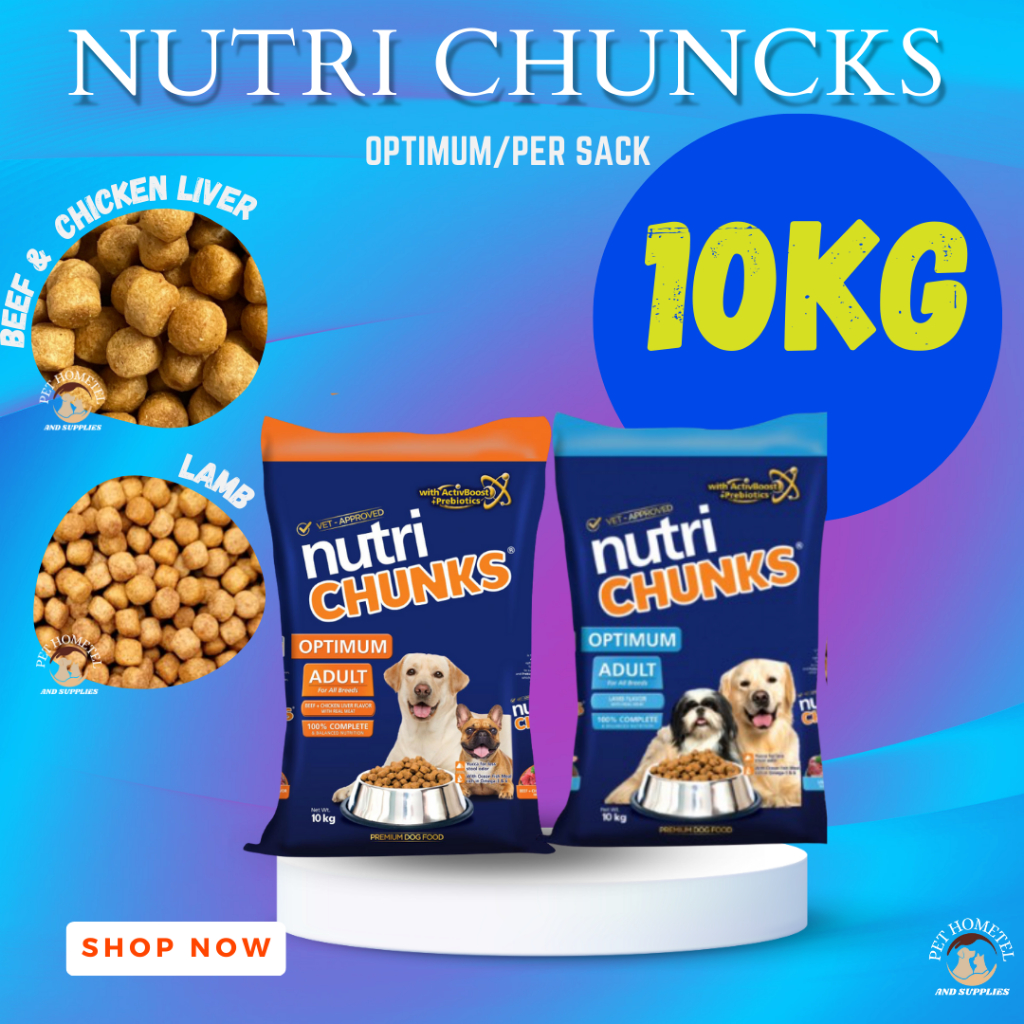NUTRICHUNKS OPTIMUM BEEF CHICKEN/ LAMB | Shopee Philippines