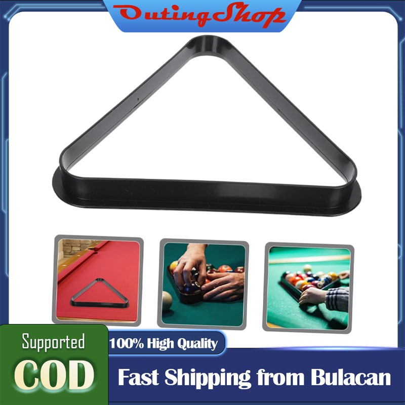 Billiard Triangle Rack Black Snooker Plastic Pool Triangle Rack Holder ...