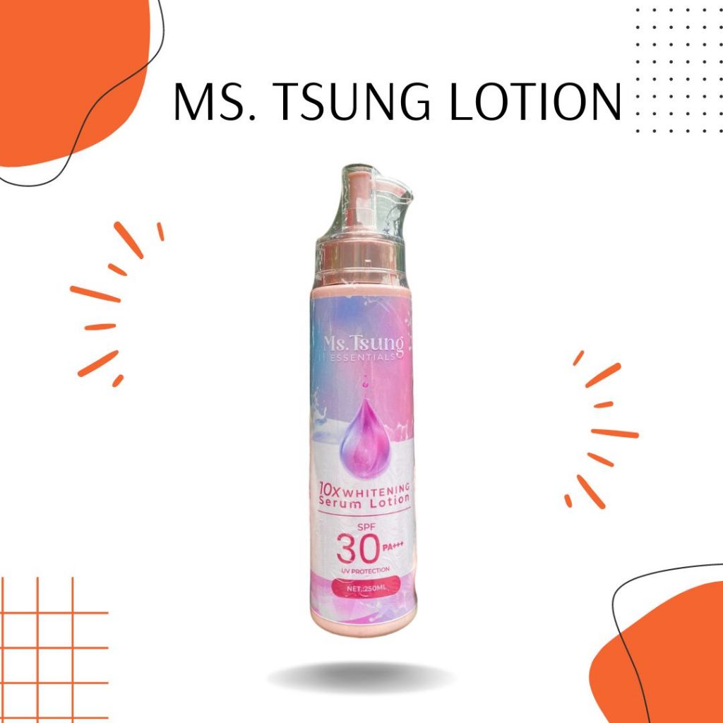 Ms. Tsung 10X Whitening Serum Lotion 250ml Advanced Skin Whitening and Brightening Formul ...