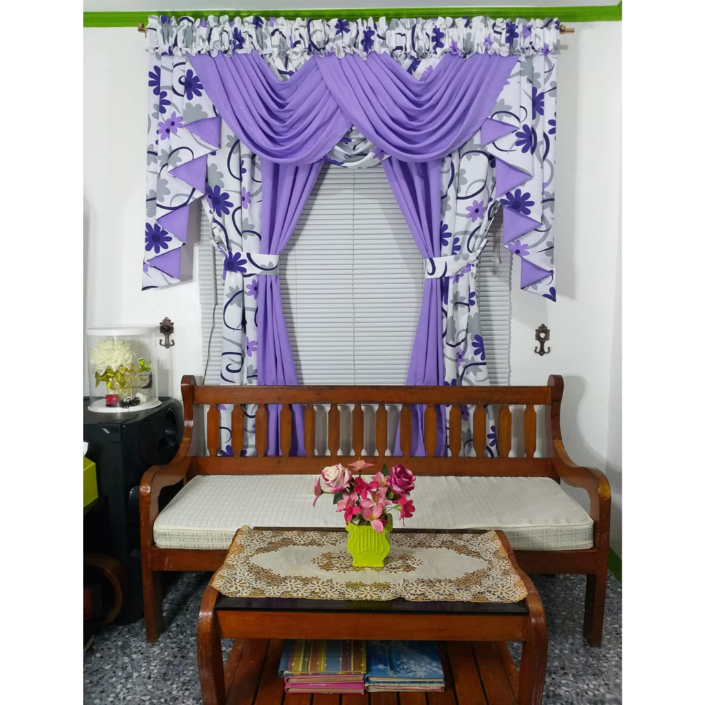 Shakiel's Curtains - Sunflower -Swag cretona/ katrina (Double panel 3 ...