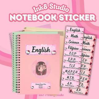 INK8 | Notebook Subject Sticker Name Tag Button Pin Customize | Shopee ...
