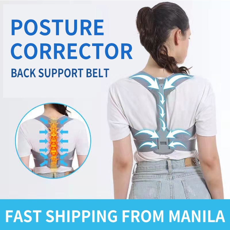 Adjustable Posture Correct Back Straightener Posture Corrector Pain Relief Upper Back Brace ...