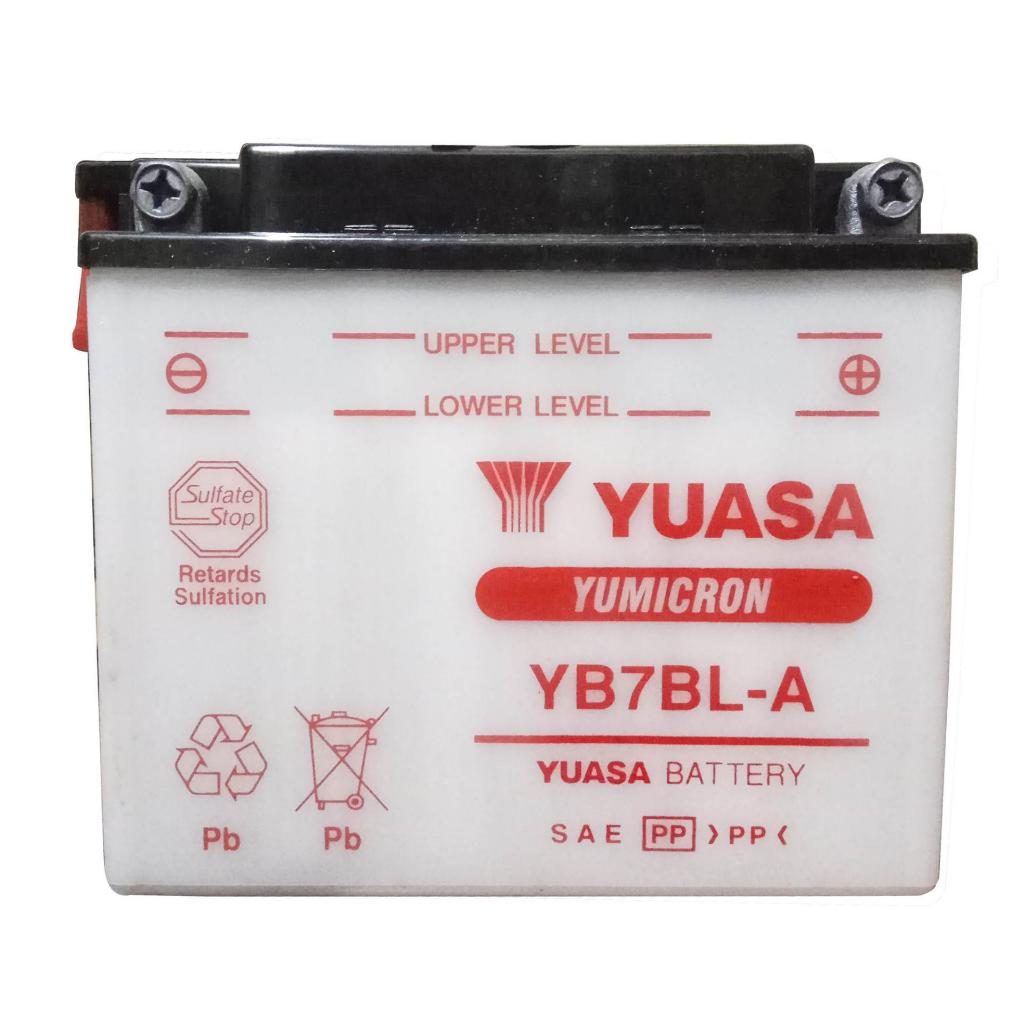 Yuasa YB7BL-A Motorcycle Battery for Honda TMX125 Alpha / Honda CB125 ...