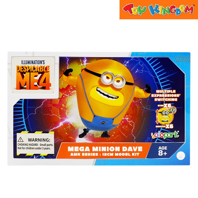 Despicable Me 4 AMK Series Mega Minion Dave Action Figure | Shopee ...