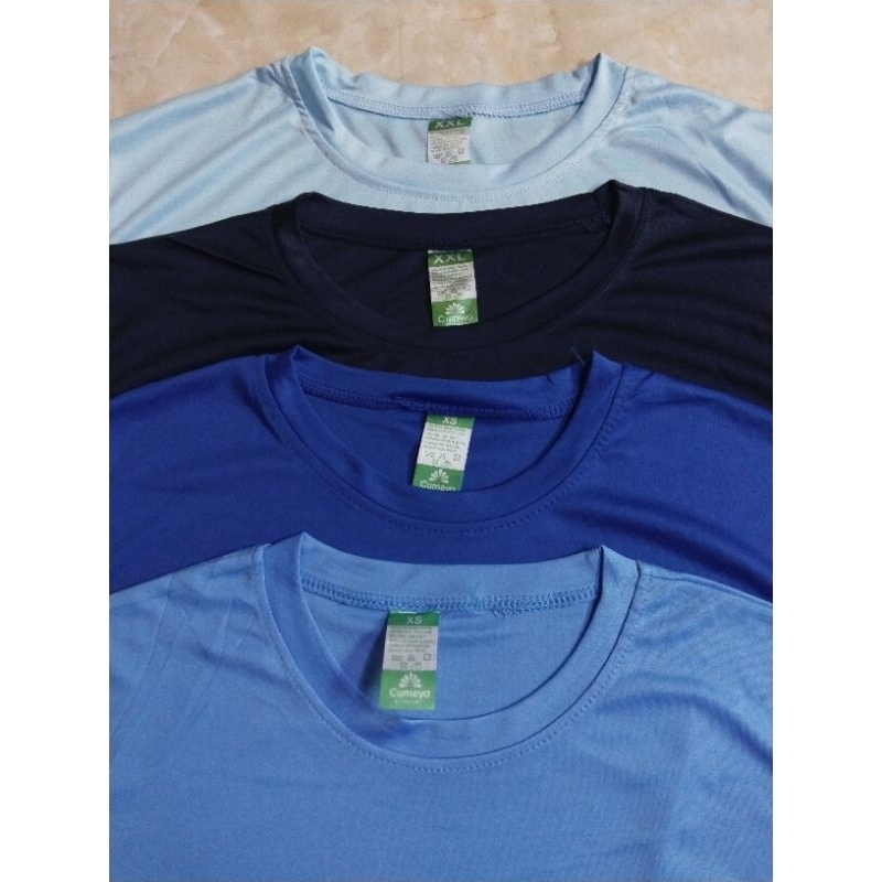 BLUE Active Dry T/S Polyester The Same Active Dry Clothing Material ...