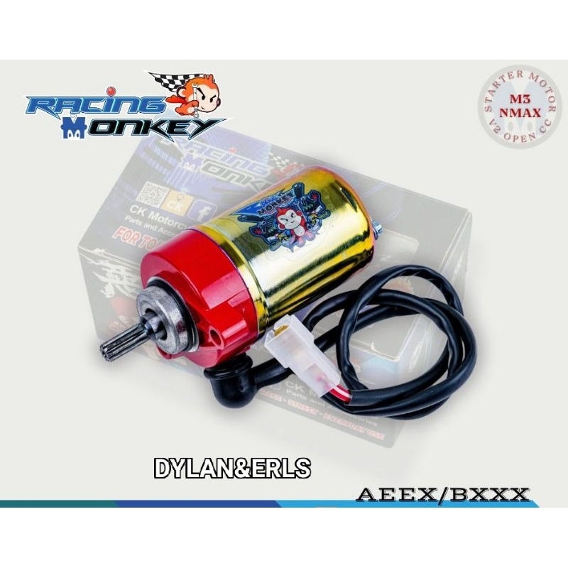 RACING MONKEY STARTER MOTOR V2 OPEN CC FOR M3 NMAX | Shopee Philippines