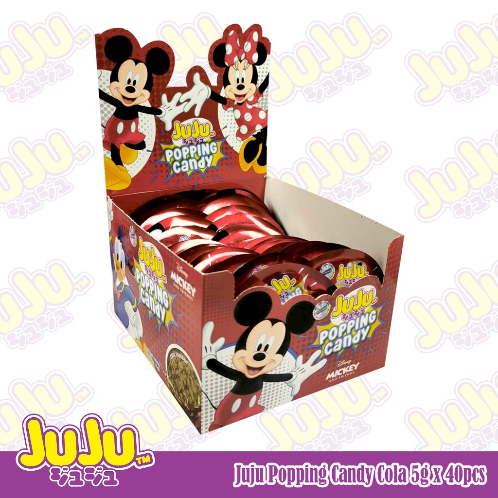 Juju Popping Candy Cola 5g x 40pcs - Mickey and Friends | Shopee ...