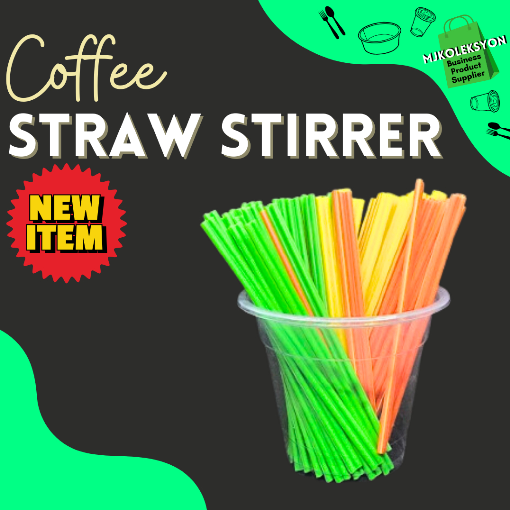 Coffee Straw Stirrer Plastic 100Pcs | Shopee Philippines