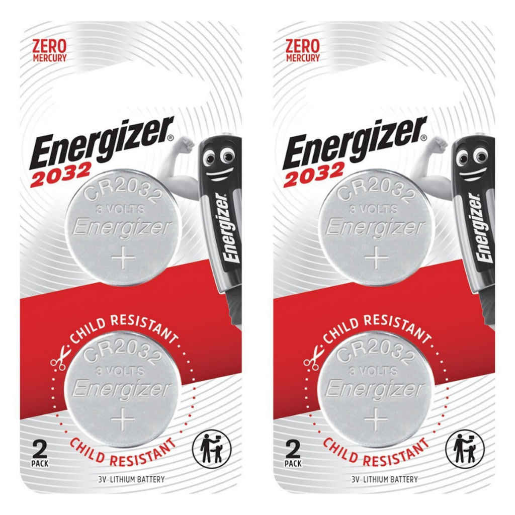 CR2032 Battery Energizer 3V Lithium Coin Cell Button 2032 CR-2032 ...