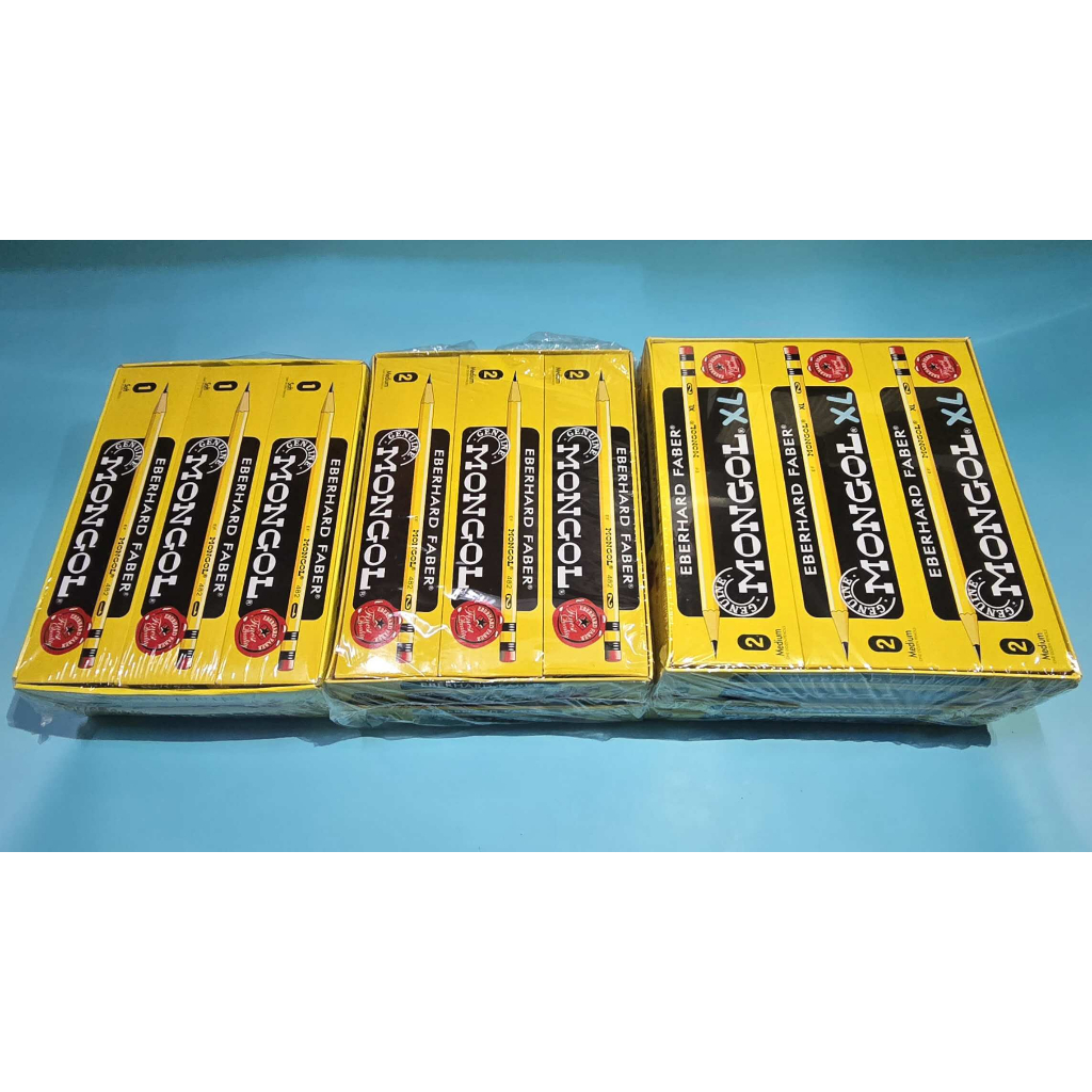 JLT 12PCS ORIGINAL MONGOL PENCIL #1 #2 XL MOST TRUSTED BRAND SCHOOL NO ...