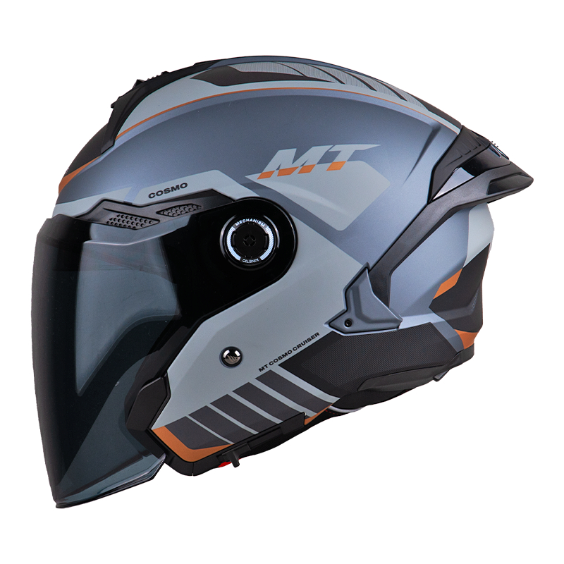 MT Cosmo SV GD - CRUISER Dual Visor Open Face Helmet (FREE CLEAR VISOR ...