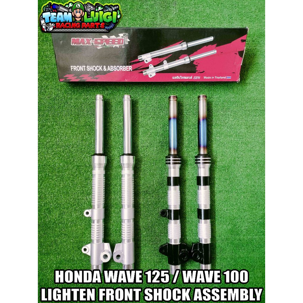MAX-SPEED HONDA WAVE 125 / WAVE 100 LIGHTEN FRONT SHOCK ABSORBER ASSEMBLY 100% THAILAND MADE ...
