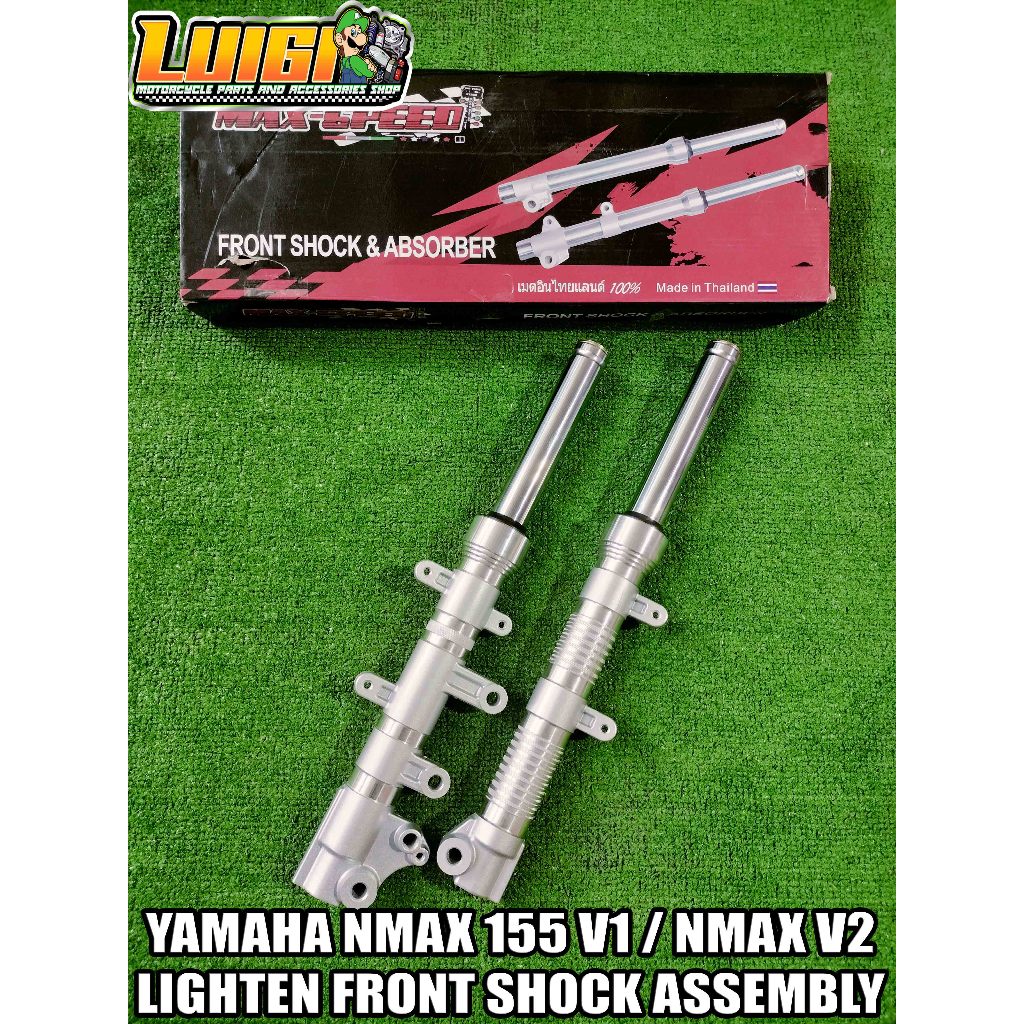 MAX-SPEED YAMAHA NMAX 155 V1 / NMAX 155 V2 LIGHTEN FRONT SHOCK ABSORBER ASSEMBLY 100% THAILAND ...