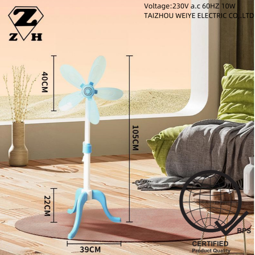 ZH 5 Blades Stand Fan Adjustable Mini Stand Fan (mes) | Shopee Philippines