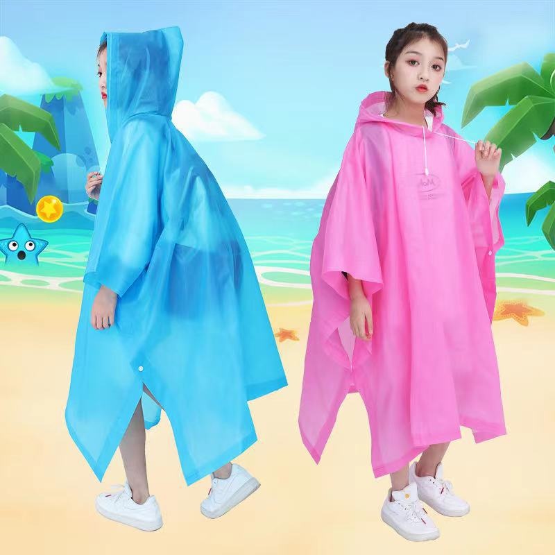 Student Raincoat, Children's Raincoat Backpack, One Piece Thickened ...