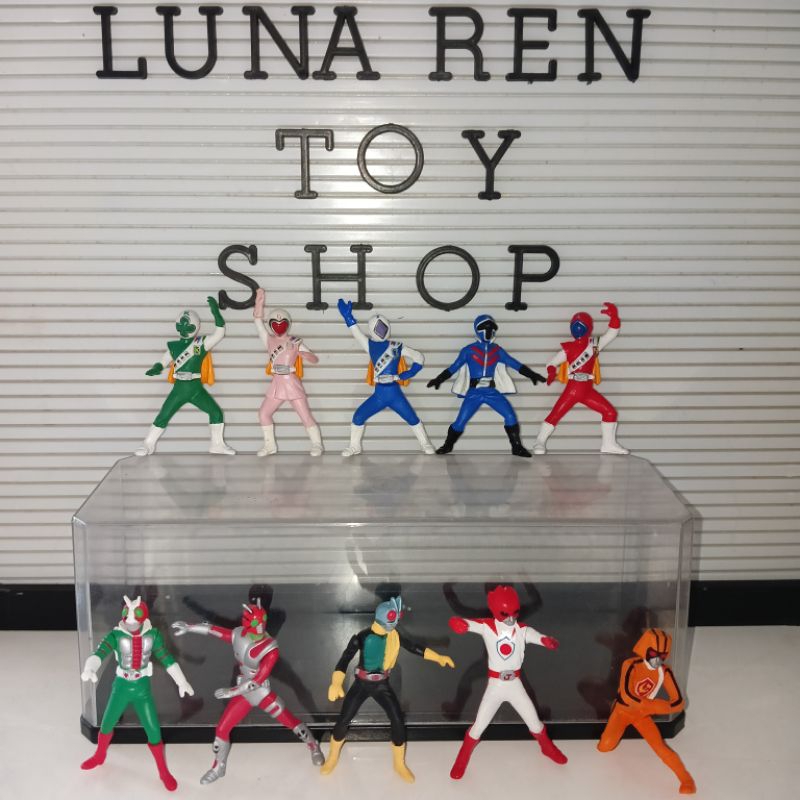 Super Sentai & Showa Kamen Rider mini Figures | Shopee Philippines