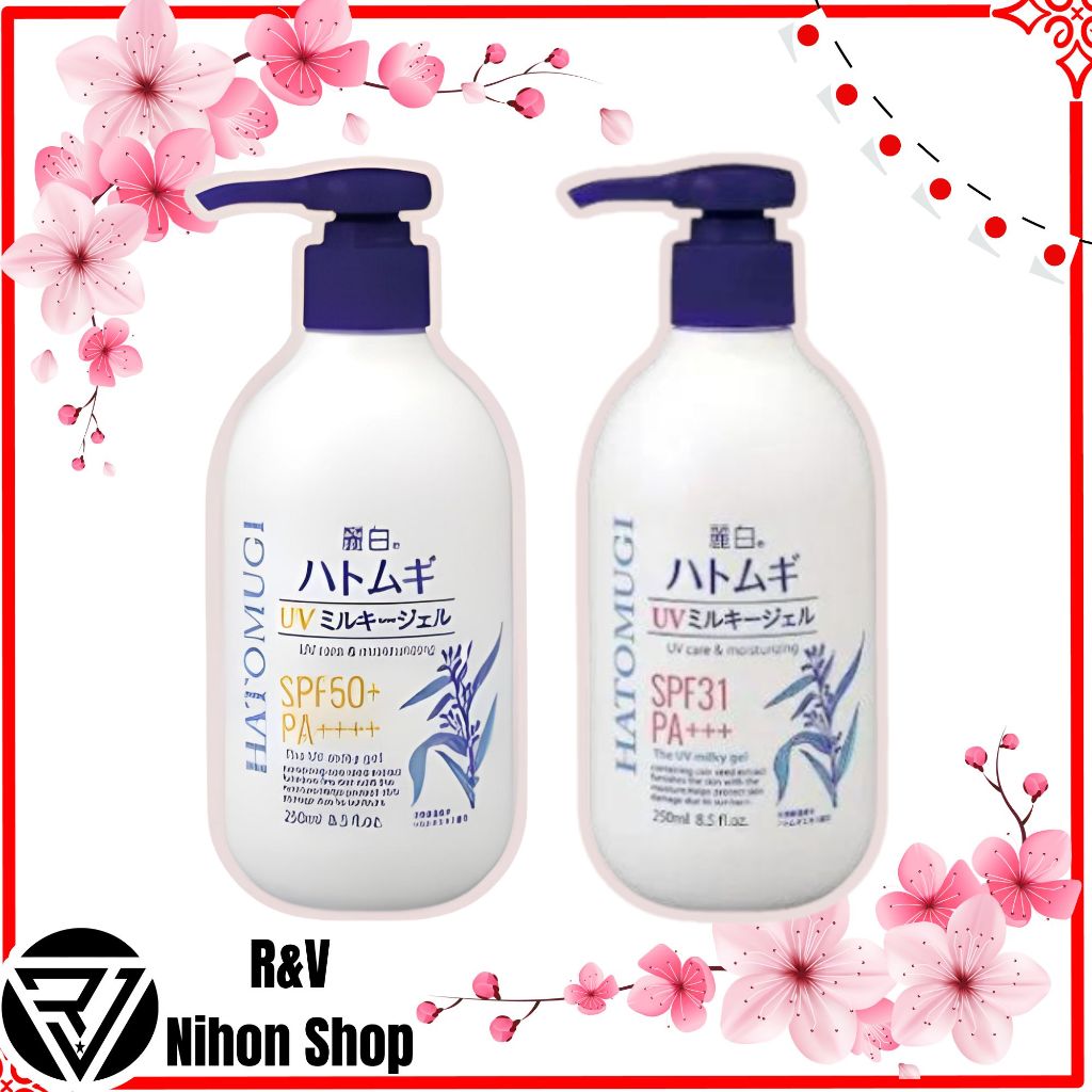 Hatomugi UV Milky Gel SPF 50+ PA++++, SPF31 PA+++ Original imported ...