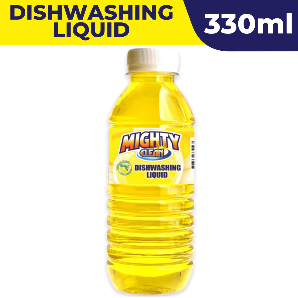 Mighty Clean Dishwashing Liquid Lemon - (DWL Yellow) - 330ml | Shopee ...