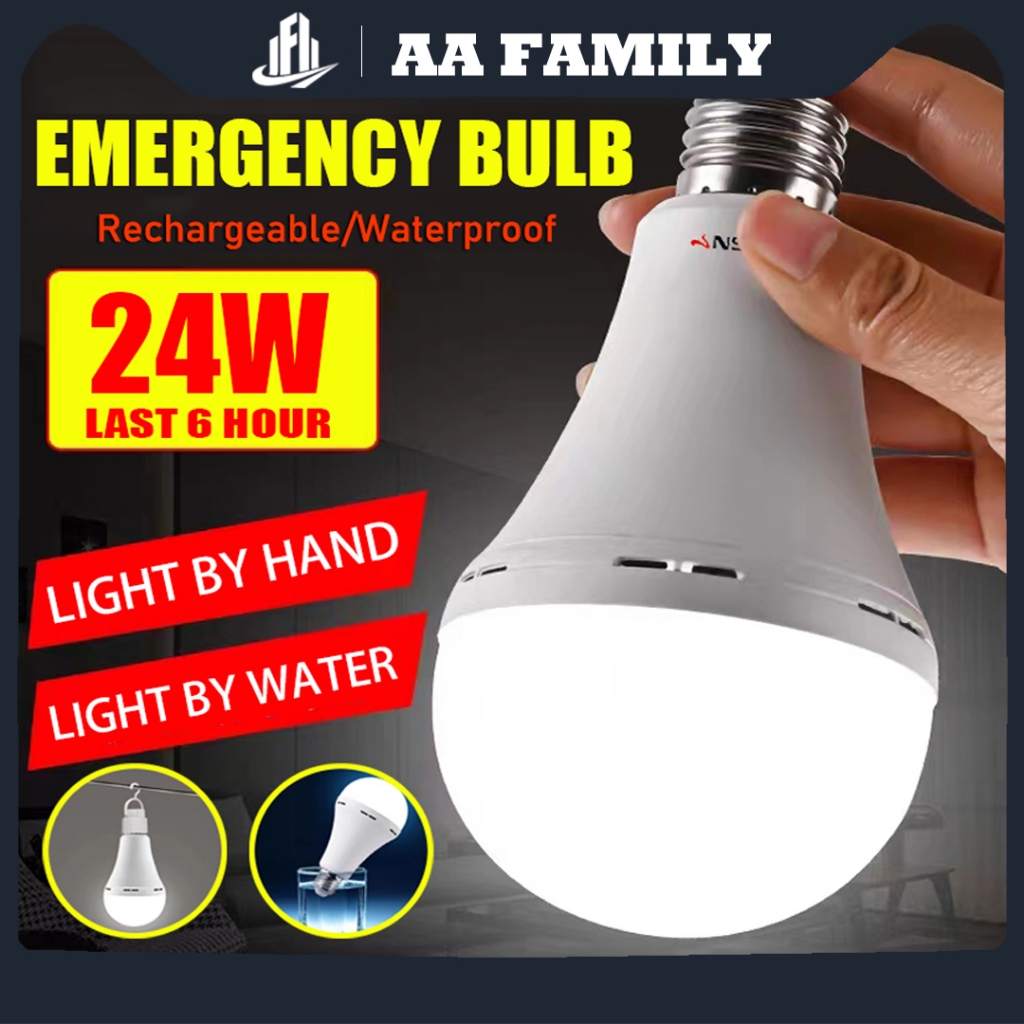 Rechargeable Emergency Light bulb Portable 9w 15w Outoor Waterproof E27 ...
