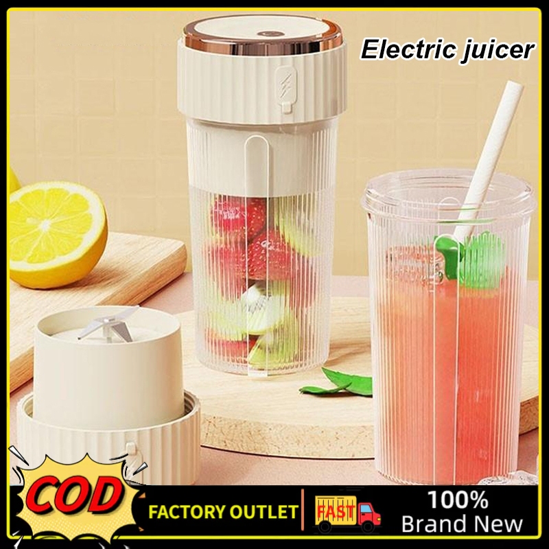 portable mini blender for shake slow cold press fruit juicer tumbler ...