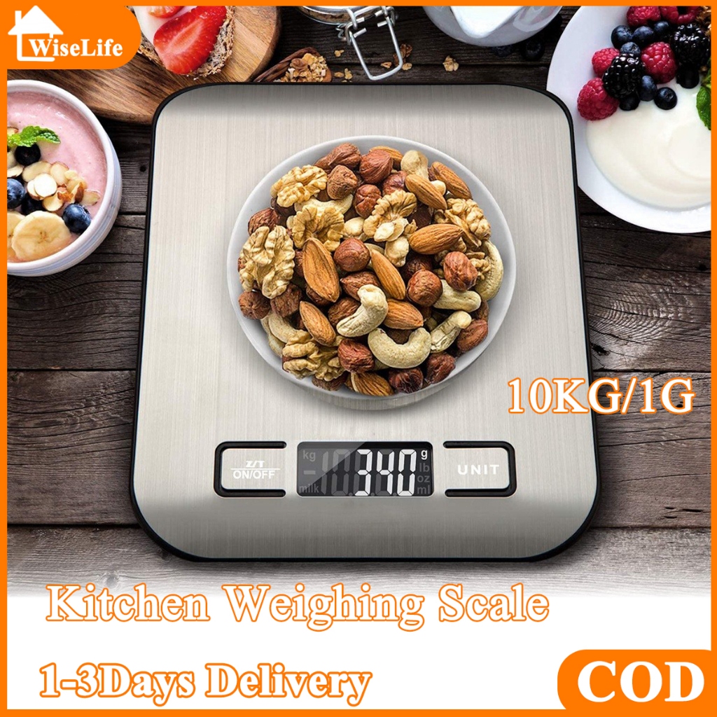 Kitchen Weighing Scale Stainless Steel Precision Digital Scale Diet ...