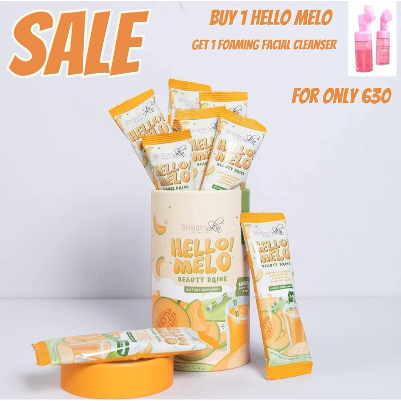 Brilliant Hello Melo and Facial Foam Cleanser | Shopee Philippines