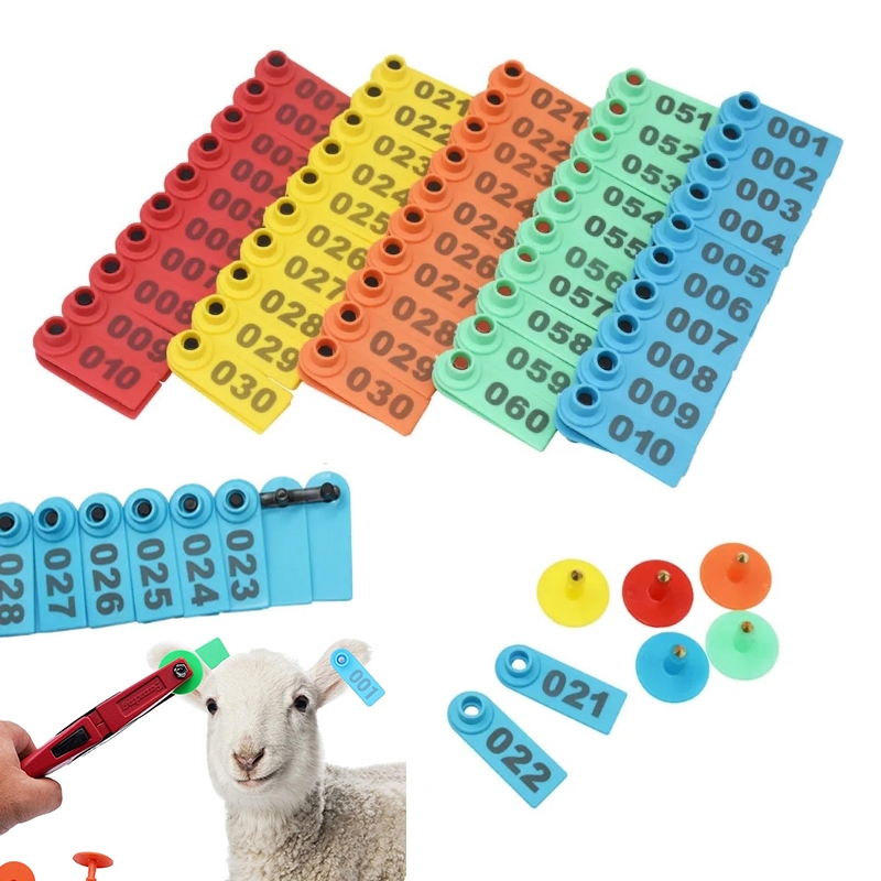 25/100Pcs Numbered Goat Plastic Livestock Markers Suitable for Farm Pig ...