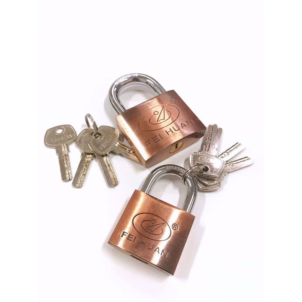 A1 Anti Theft Antique Copper Core Lock Door Lock Warehouse Lock With 4 ...