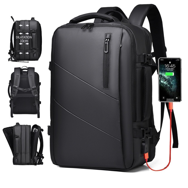 ⭐16-Inch Men's Laptop Backpacks with USB Charging Scalable Outdoor ...